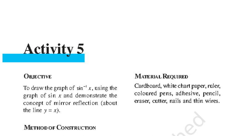 Activities 5 - Graphing sin x & Mirror Reflection Demonstration - Studocu
