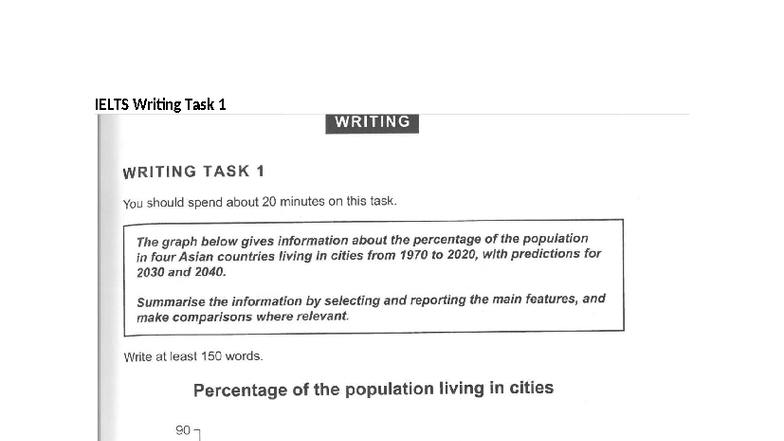 IELTS Writing Task 1: City Population Growth in Asia (1970-2040) - Studocu