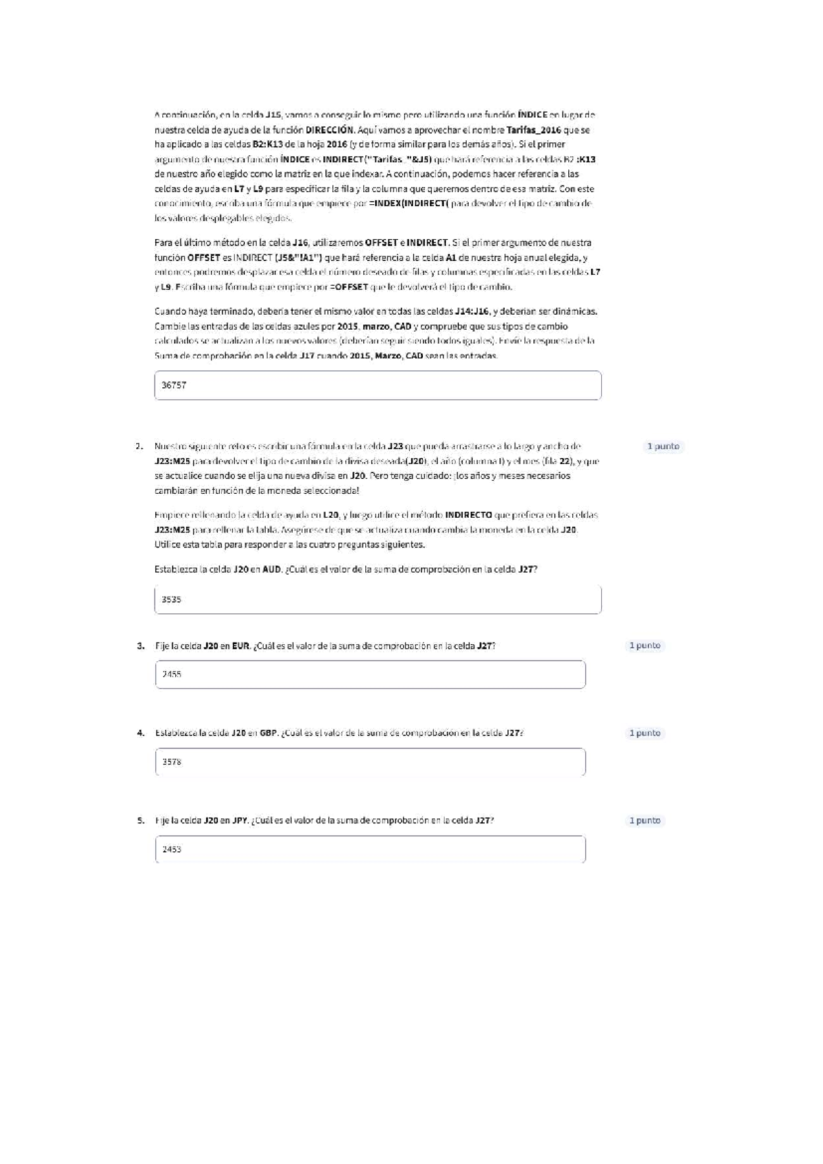 Examen Final de Semana 5 - Unidad 2: Fórmulas y Funciones en Excel ...