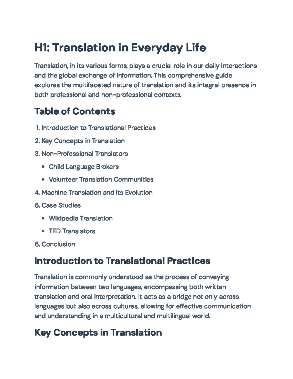 Understanding the Role of Translation in Everyday Life: A Comprehensive ...