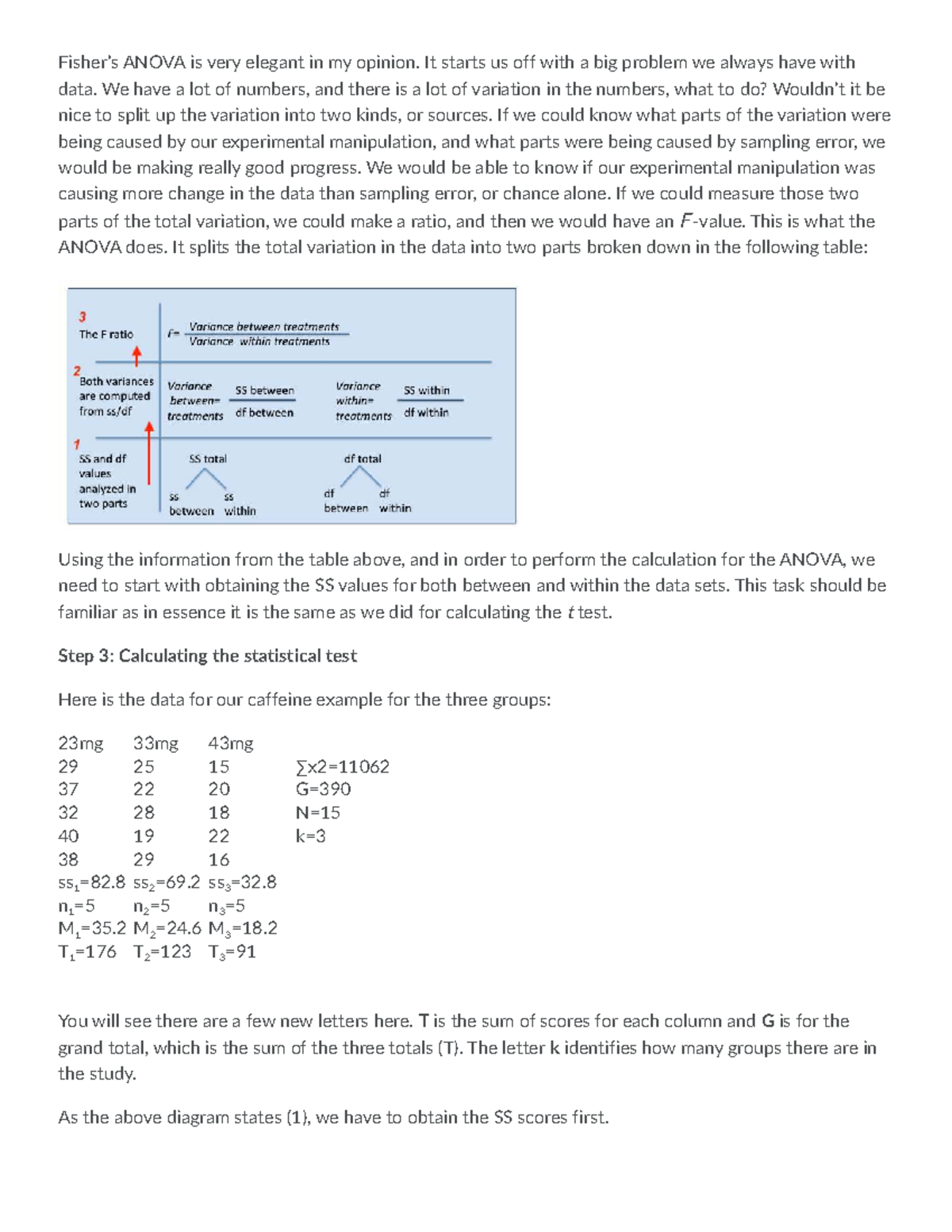 Statistical Methods: ANOVA & Post-Hoc Analysis in PSYCH 24800 01 - Studocu
