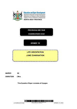 [Solved] State reasons why it is important for grade 10 learners to align - Life orientation ...