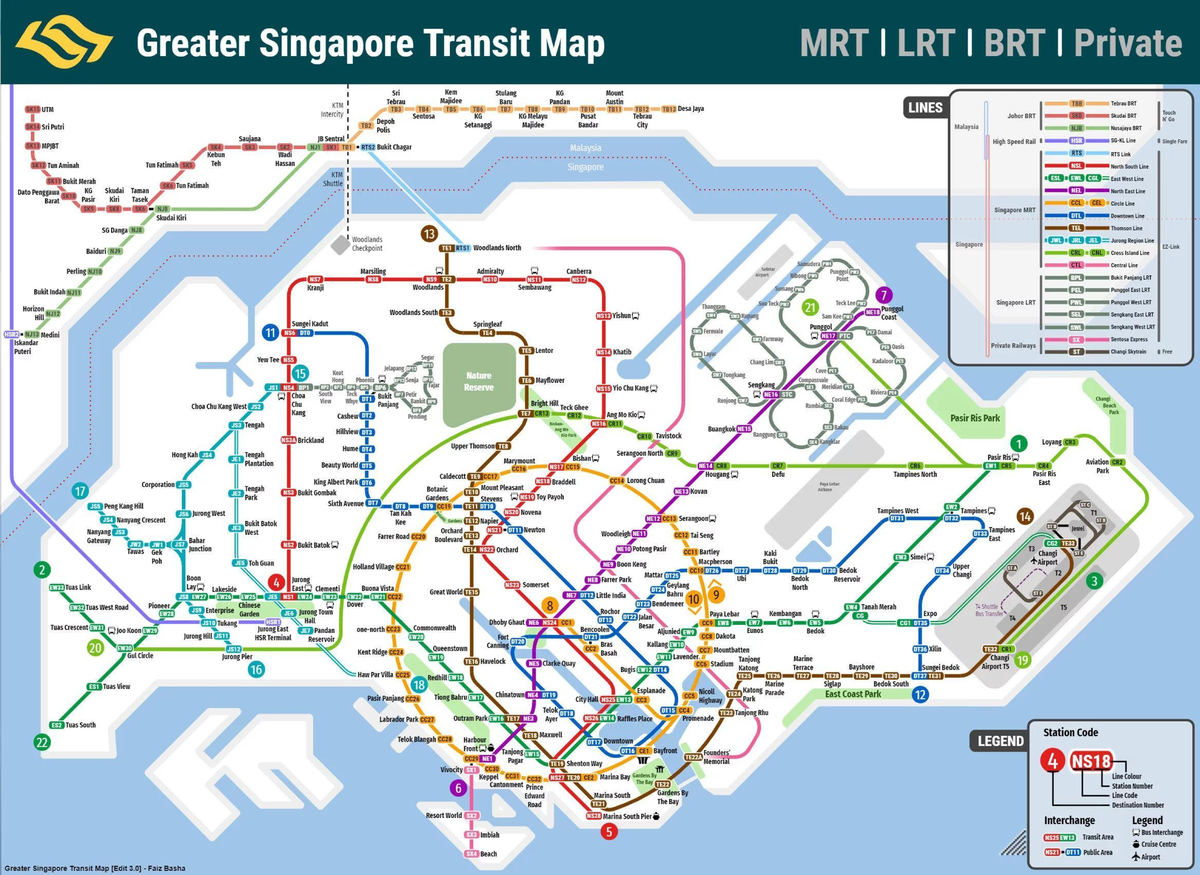 Greater Singapore Transit Map: MRT, LRT, BRT & More - Studocu
