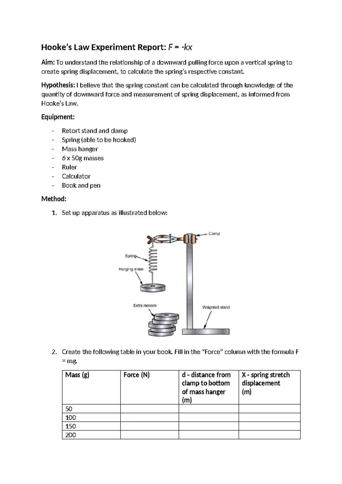 Ticker Timer Practical Report - Physics Experiment Analysis - Studocu