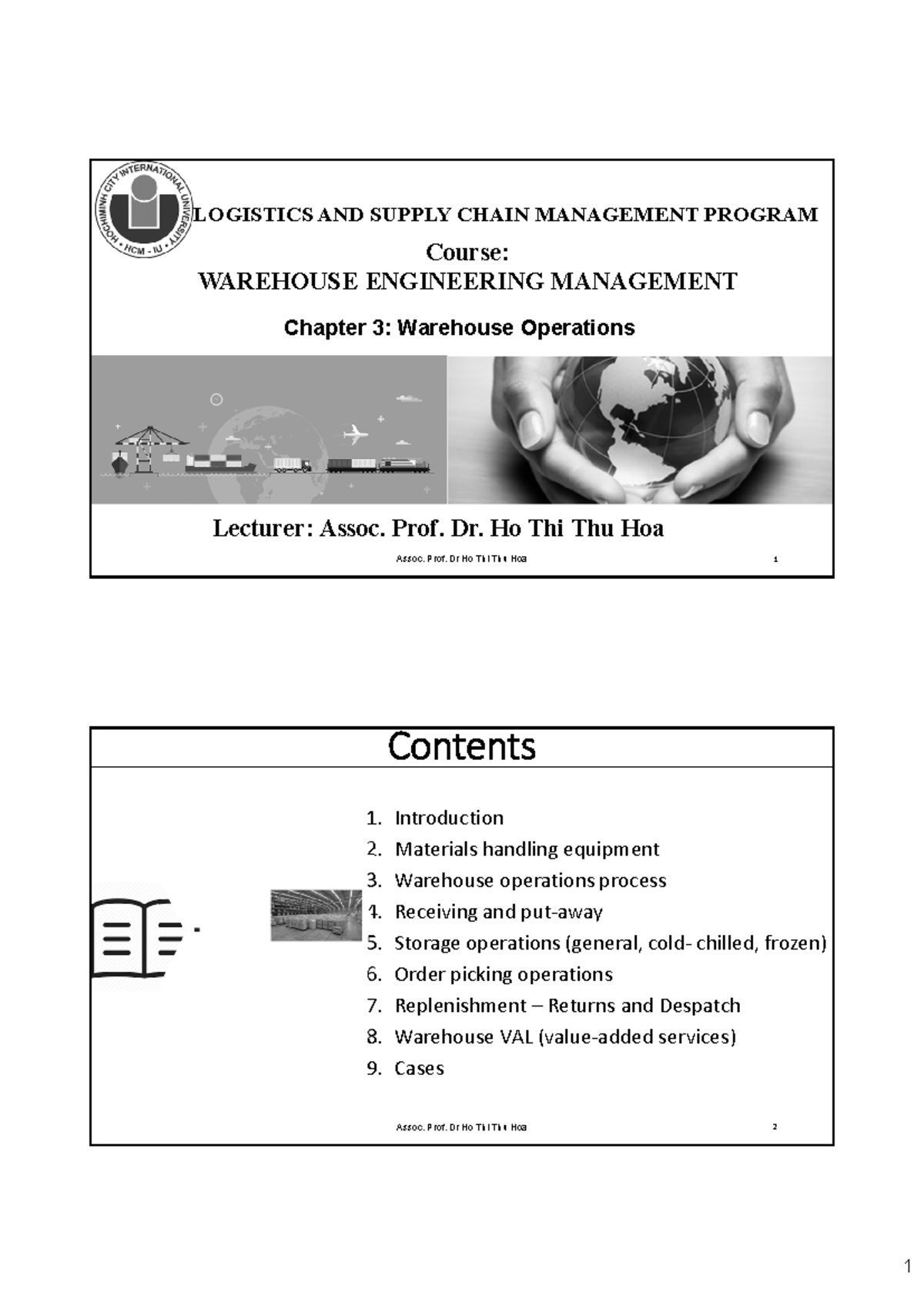 Chapter 3: Warehouse Operations in WAREHOUSE ENGINEERING MANAGEMENT ...