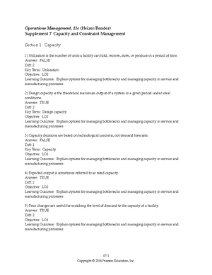 Heizer operation management solution pdf - ####### Instructor’s Solutions Manual for ...