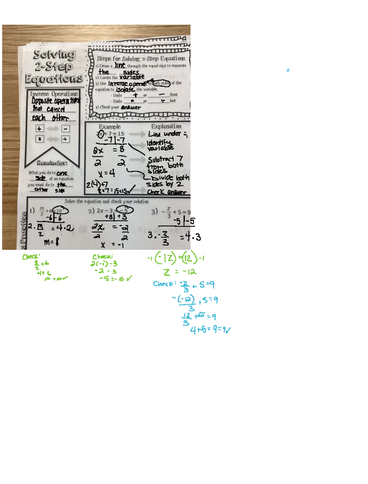 Notes on Solving Equations: Steps & Examples (MATH 101) - Studocu