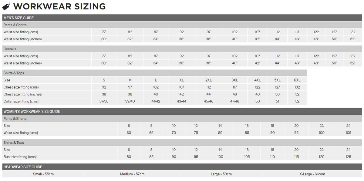 KFC Uniform Size Chart and Fit Guide for Staff - Studocu