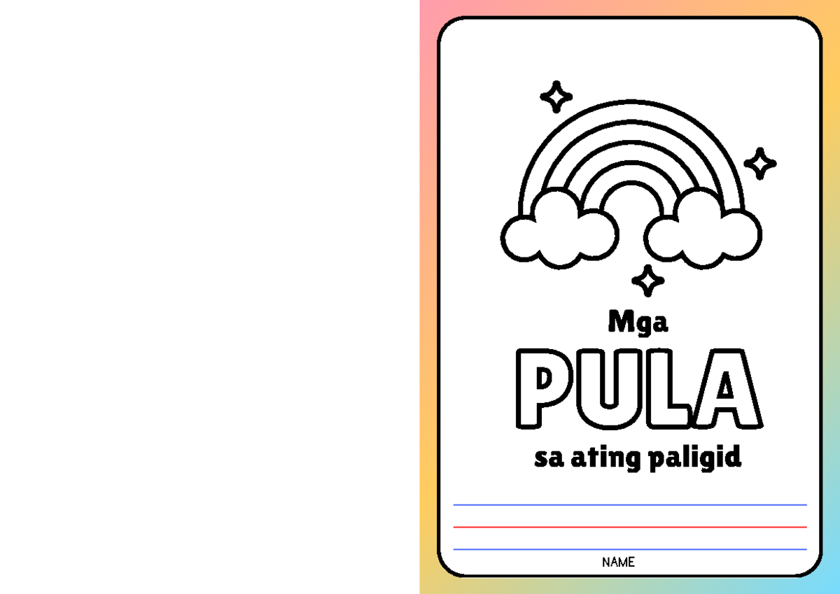 MGA PULA SA Paligid - Matemática - Primer año - PULA sa ating paligid ...