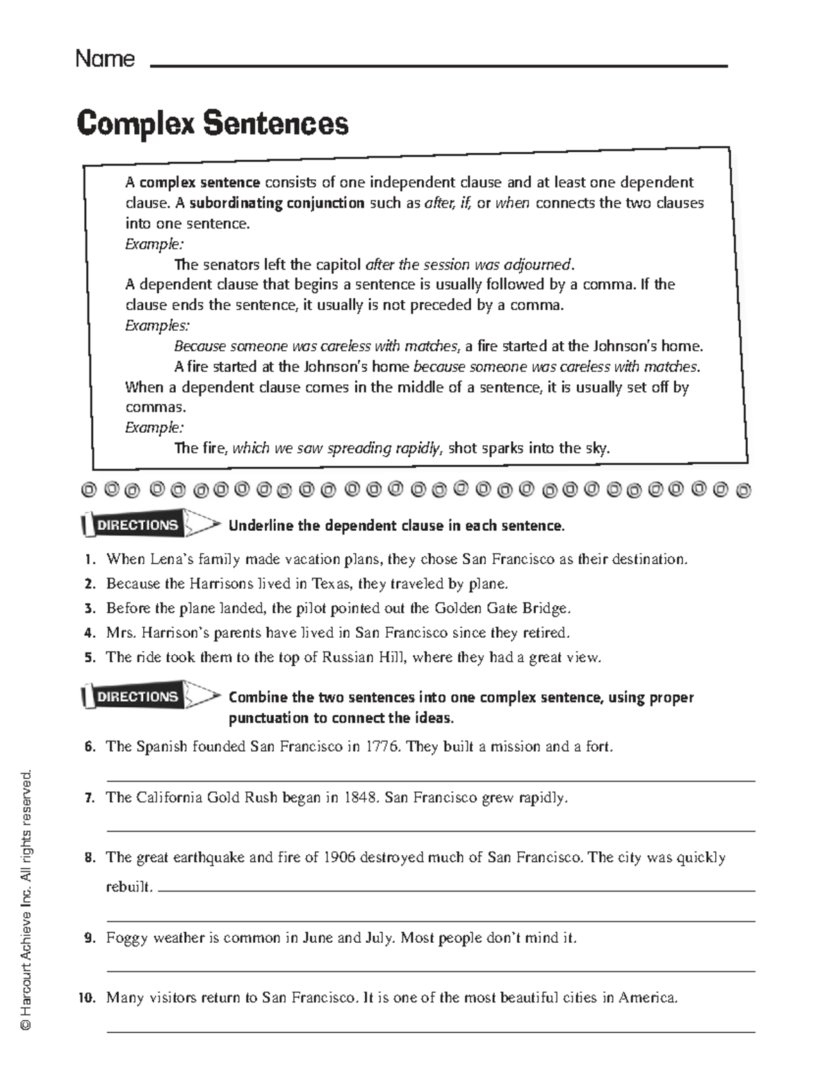 Complex Sentences: Understanding Structure and Examples - Studocu