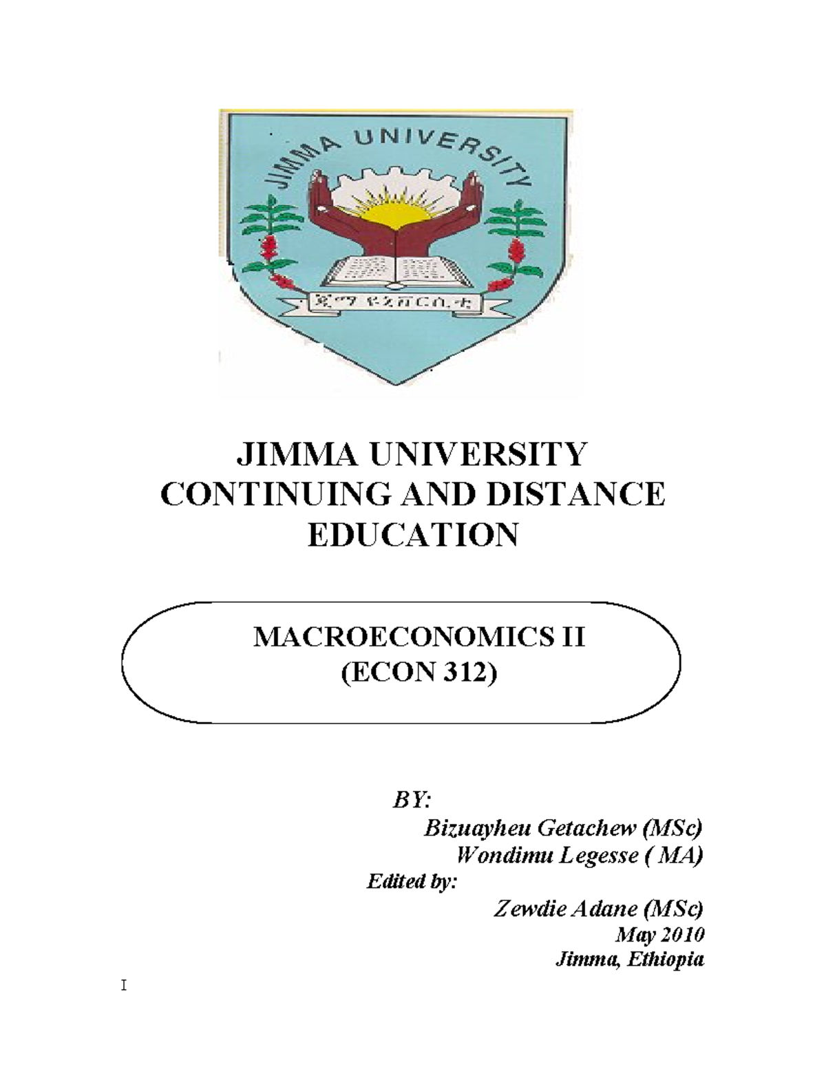 Macroeconomics II Course (ECON 312) - Comprehensive Study Notes - Studocu