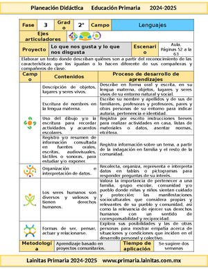 3º S25 y 26 Planeación Profa. Kempis - Ciclo escolar 2023- Semana 25 y 26: del 4 al 15 de marzo ...