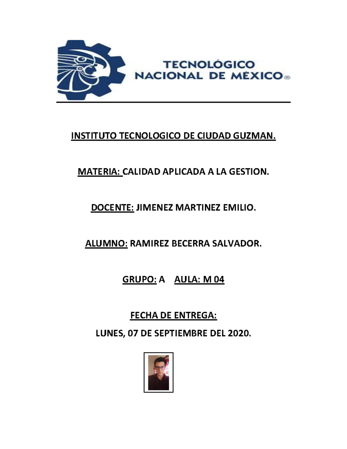 Ensayo DE Sistema DE Gestion DE Calidad - Warning: TT: undefined function: 32 INSTITUTO ...
