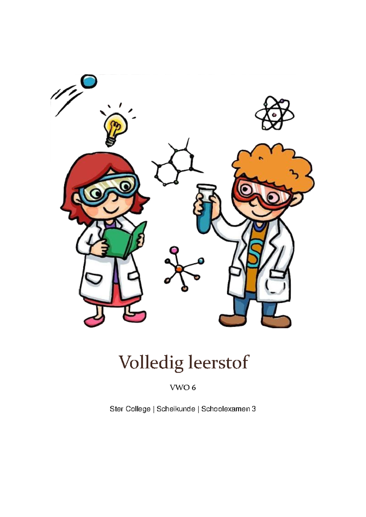 SE3 Scheikunde Schoolexamen 3: Leerstof en Oefeningen VWO 6 - Studeersnel