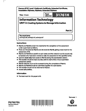 U5 01 Models and Decision Making - Unit 5 Data Modelling Assignment 1: Models and Decision ...