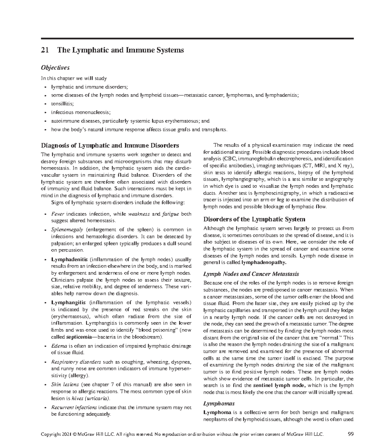 Ch21 Lymphatic & Immune Systems: Disorders & Immunity Insights - Studocu