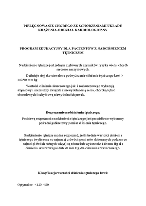 OIOK 2 - Proces pielęgnacyjny w intensywnej opiece kardiologicznej ...