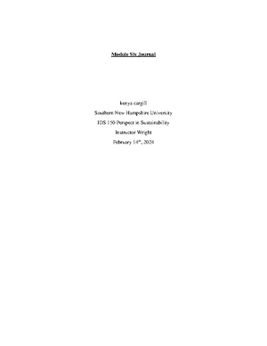 Mod1 Short Paper - JJ McKenna-Carroll January 14, 2023 IDS 150 Module 1 ...