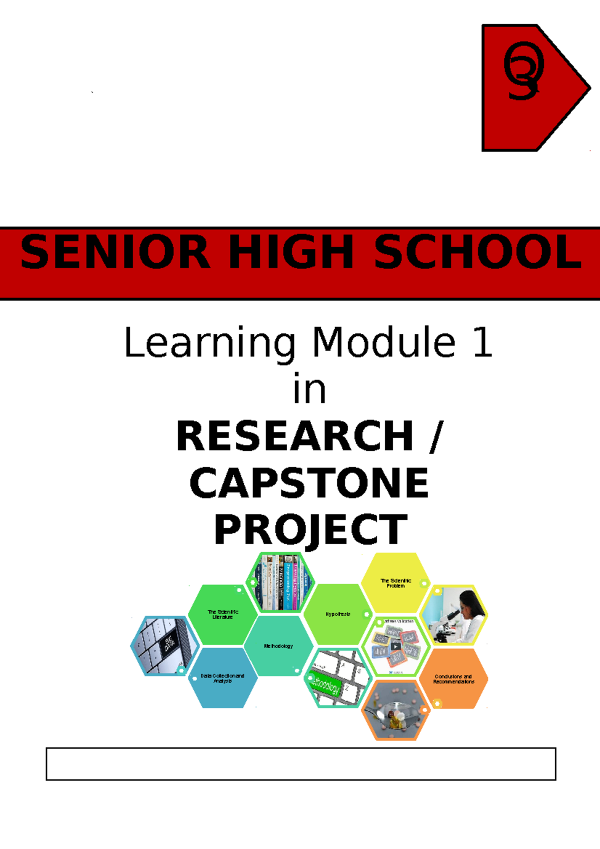 "Learning Module 1: Research/Capstone Project Q3 for Senior High" - Studocu