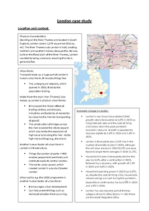 London Case Study - LONDON – urban challenges in a named developed ...