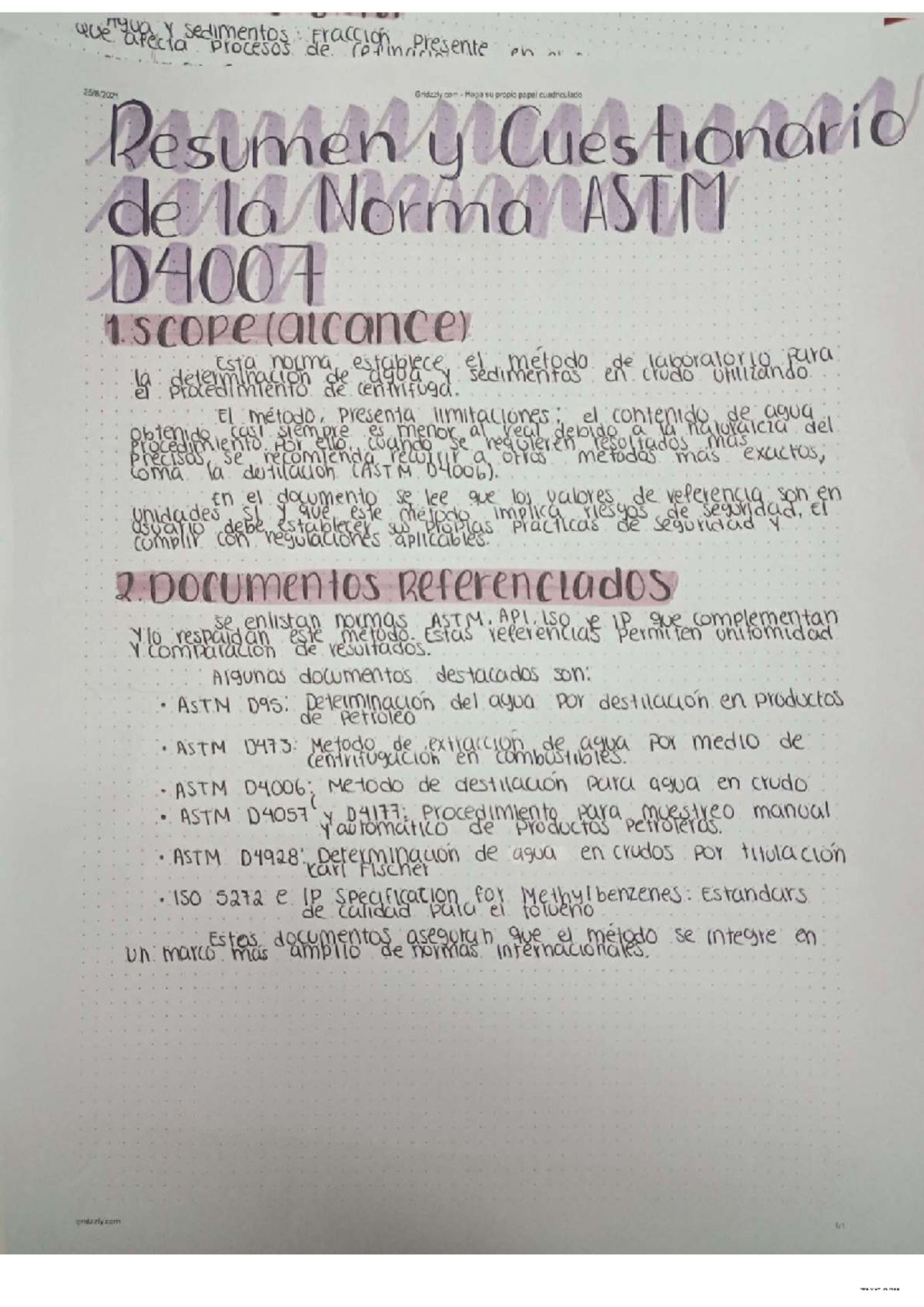 Norma ASTM D4007-22: Determinación de Agua y Sedimentos en Crudo - Studocu