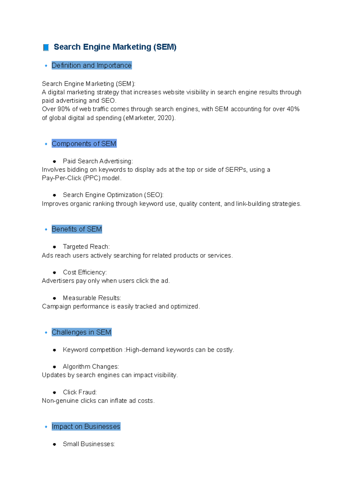 Search Engine Marketing (SEM) Overview: Definition, Benefits ...