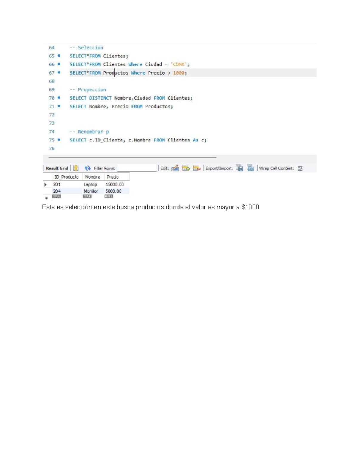 Álgebra Relacional: Apuntes de Clase sobre Selección y Unión - Studocu