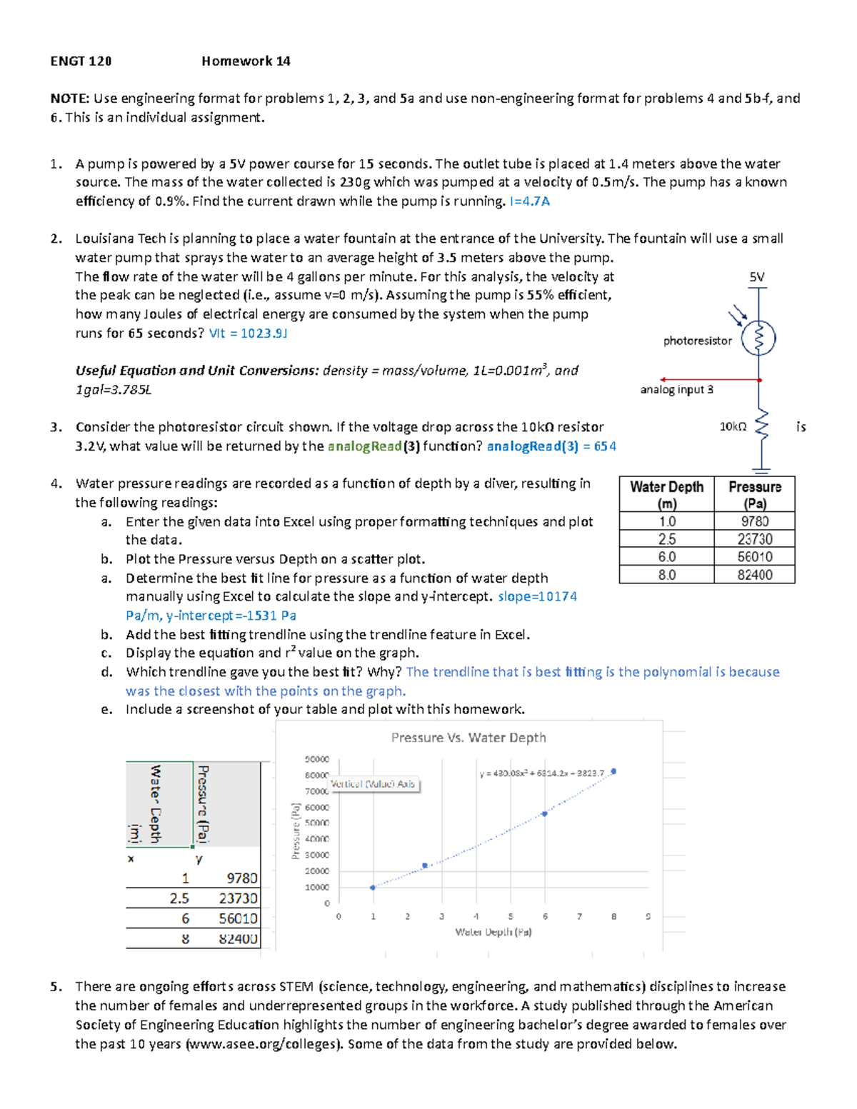 ENGT221 Homework 14 - Engineering Format Problems and Guidelines - Studocu