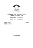 APM01A1 - UJ - Applied Mathematics 1A - Studocu