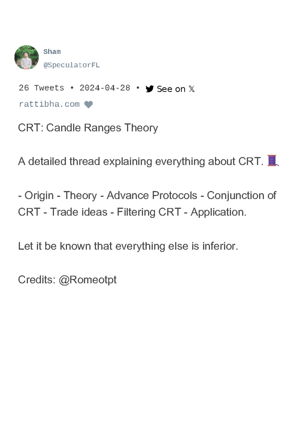 Crt Candle Ranges Theory: Comprehensive Guide to Trading Protocols - Studocu