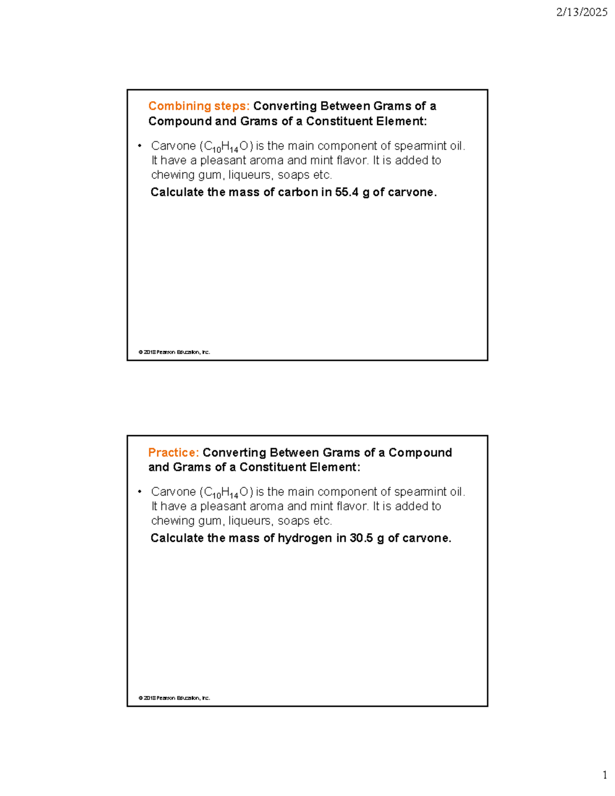 Mass Percent Composition and Empirical Formulas (Chem 101) - © 2018 ...