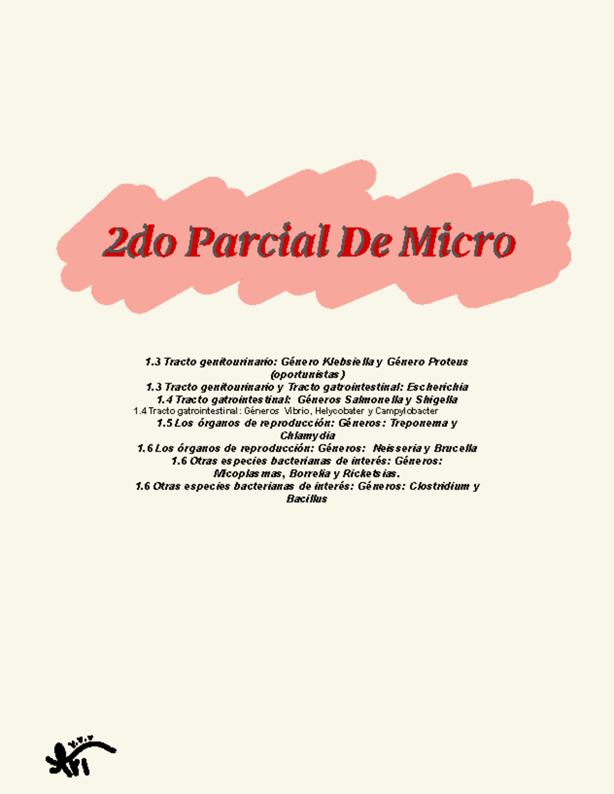 2do Parcial de Microbiología: Géneros Bacterianos y Patologías - Studocu