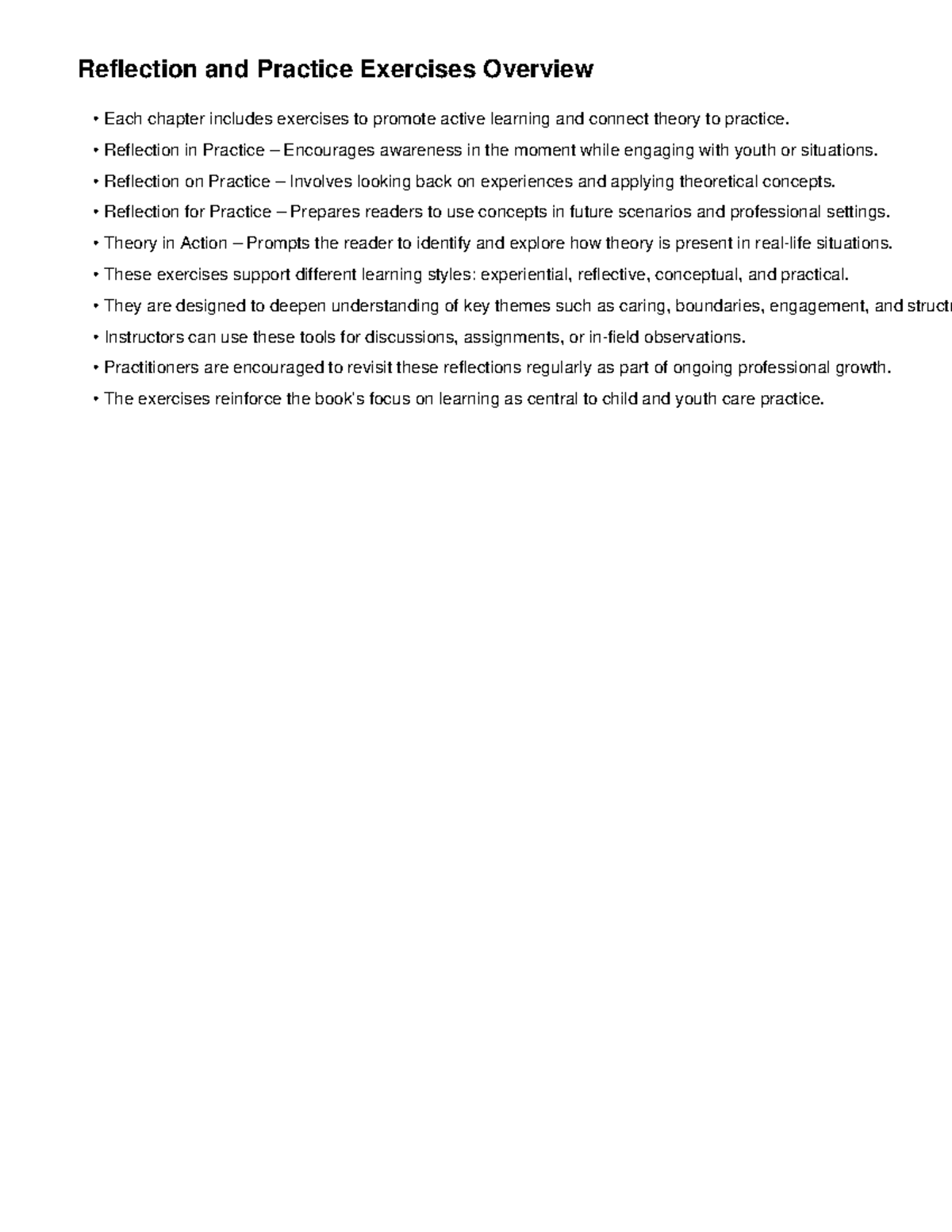 Chapter 10 Notes: Reflection & Practice Exercises Overview - Studocu
