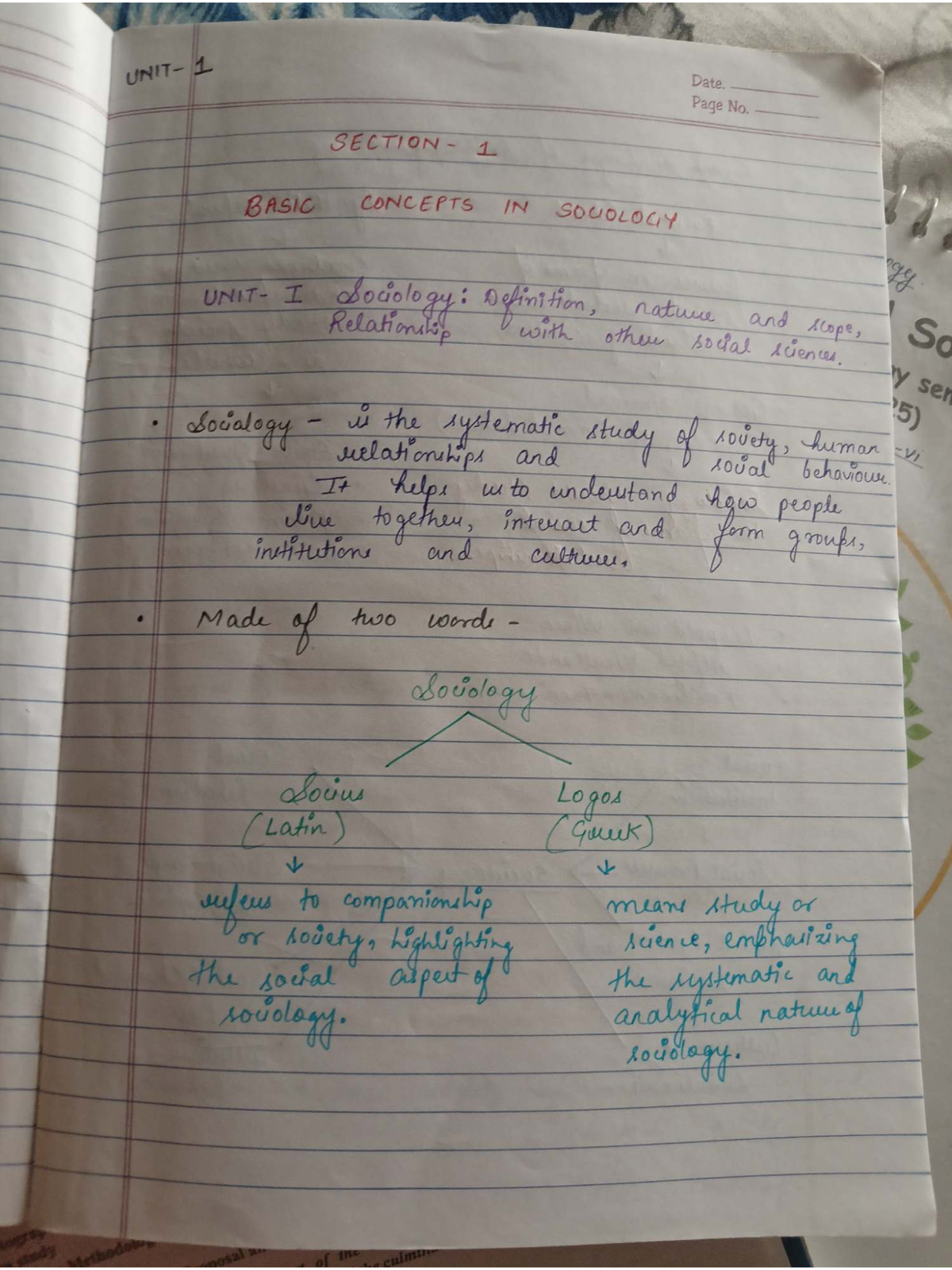 SOC 101: Basic Concepts in Sociology - Key Insights for Exams - Studocu