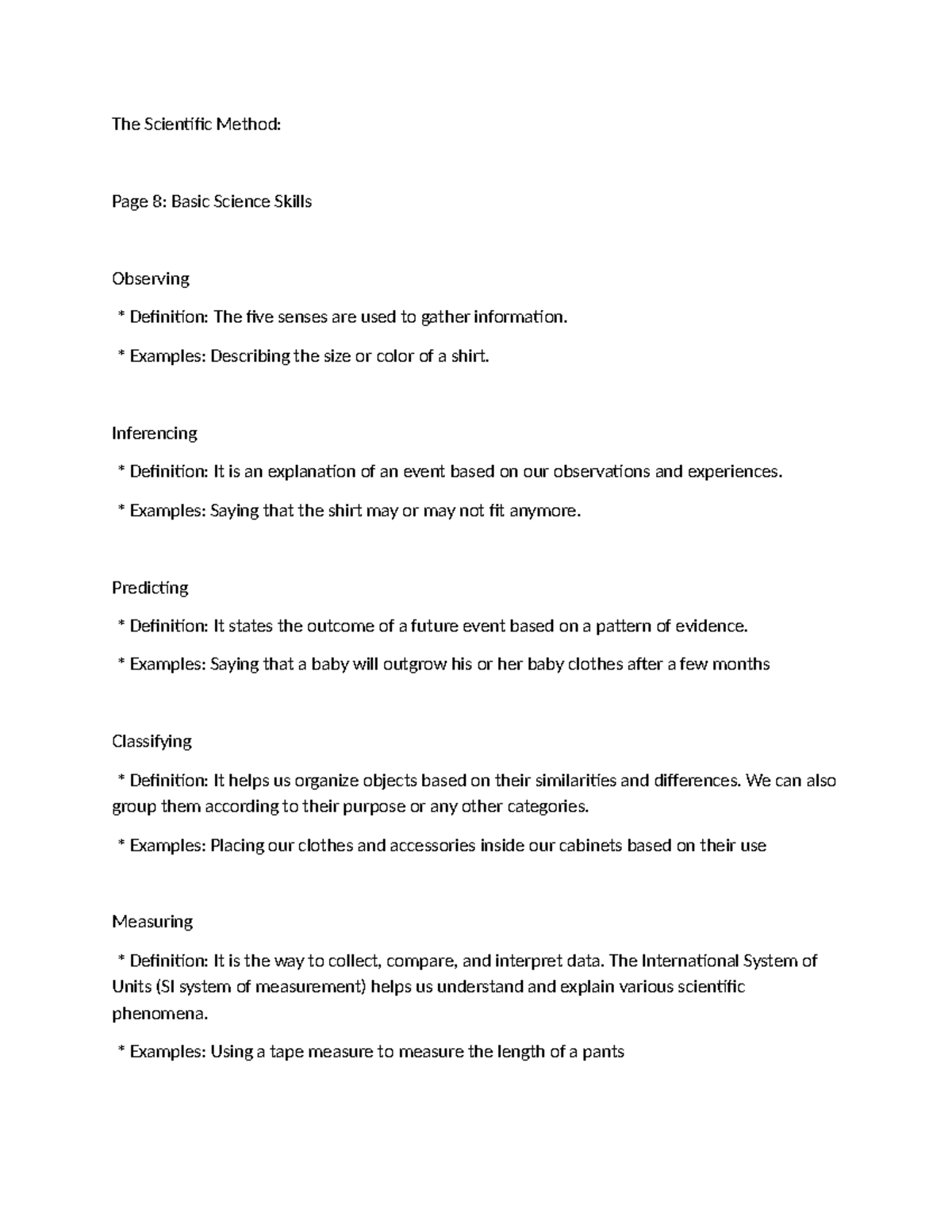 The Scientific Method: Basic Skills & Traits of Scientists - Studocu