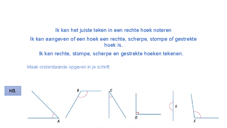08+3+4+5+6+7+8+Hoeken: Rechte, Scherpe, Stompe en Gestrekte Hoek ...