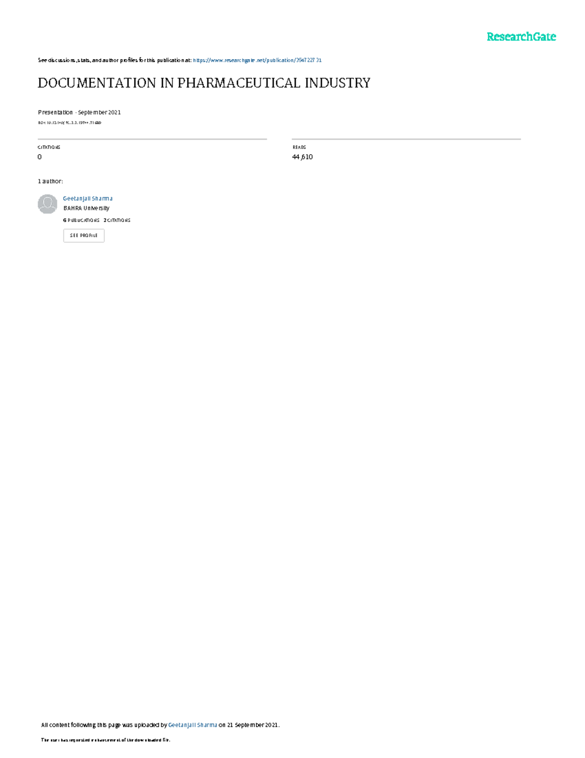 Documentation in Pharmaceutical Industry: Key Practices & Guidelines ...