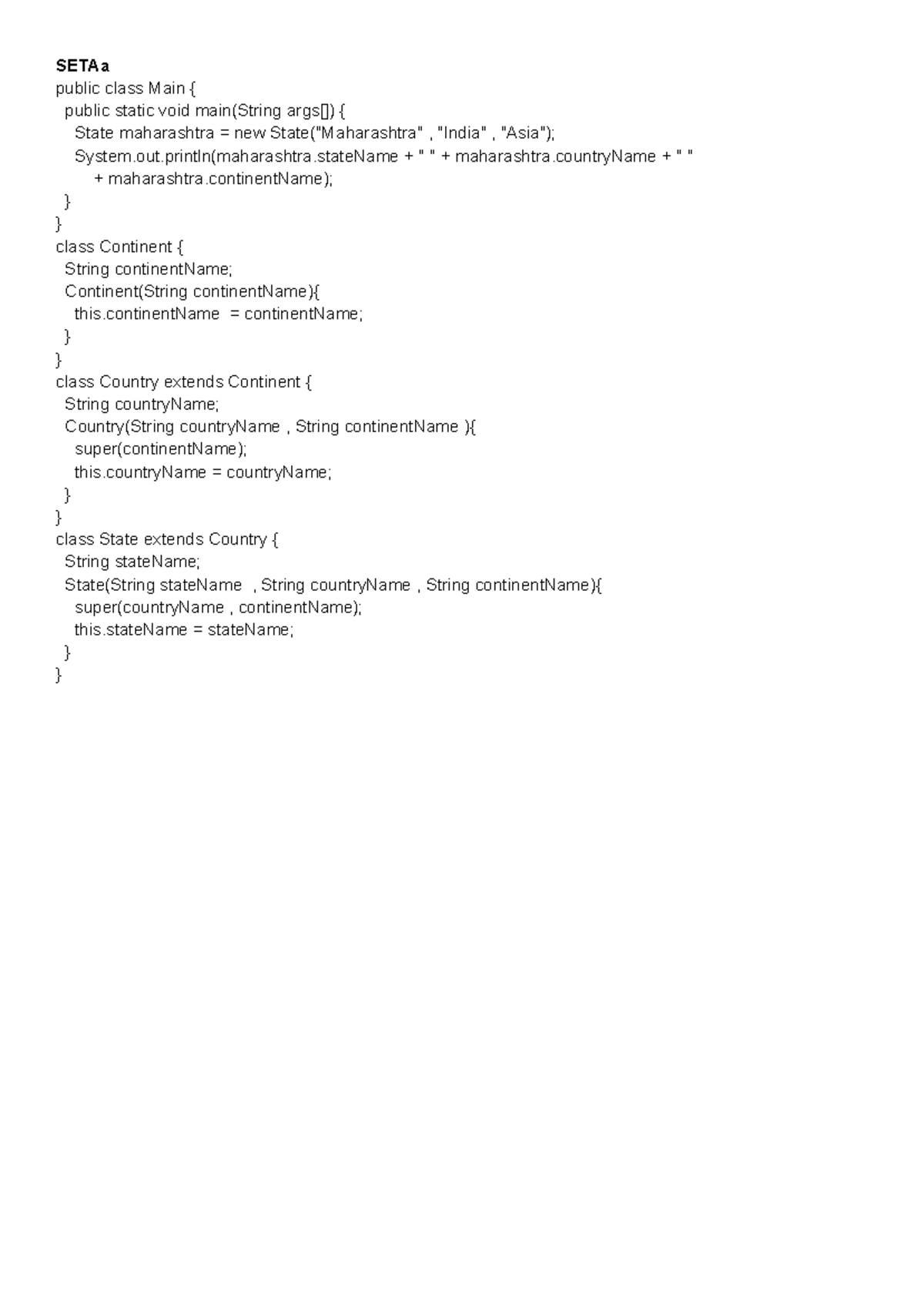 Assignment 3 - Java Class Implementation and Inheritance Concepts - Studocu