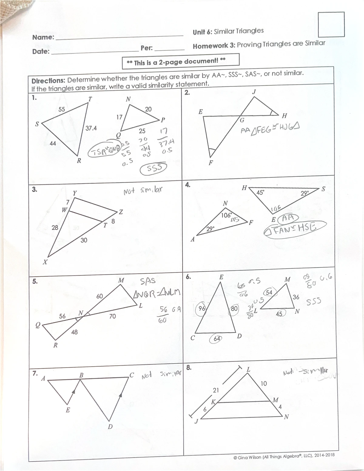 Geo 1.1 Homework Solutions: Points, Lines, and Planes Analysis - Studocu
