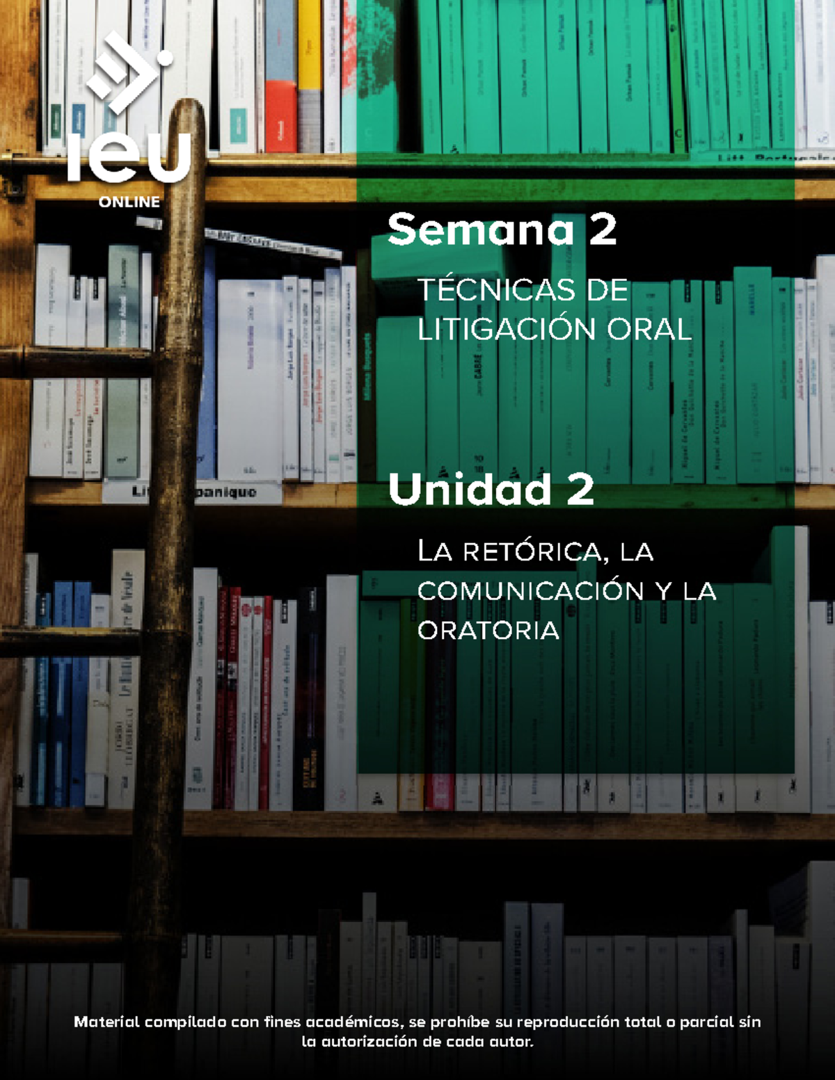 TLO 2: Técnicas de Litigación Oral y Retórica Judicial - Studocu