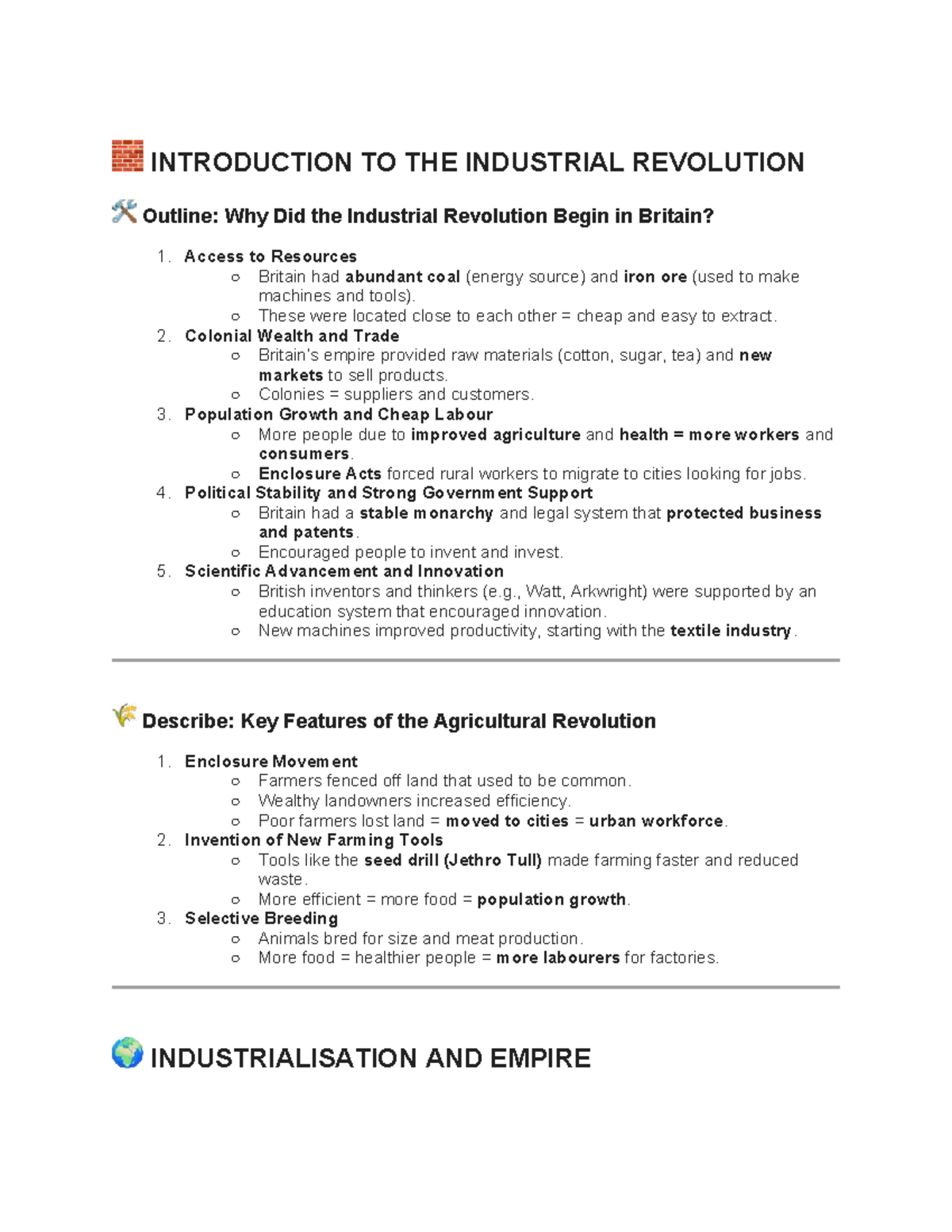The Industrial Revolution: Causes, Effects, and Societal Impacts (HIST ...