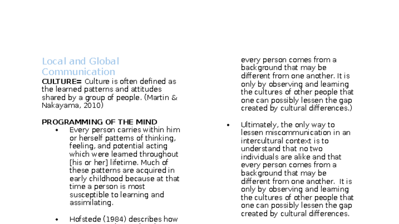 Intercultural Communication: Understanding Cultural Differences - Studocu