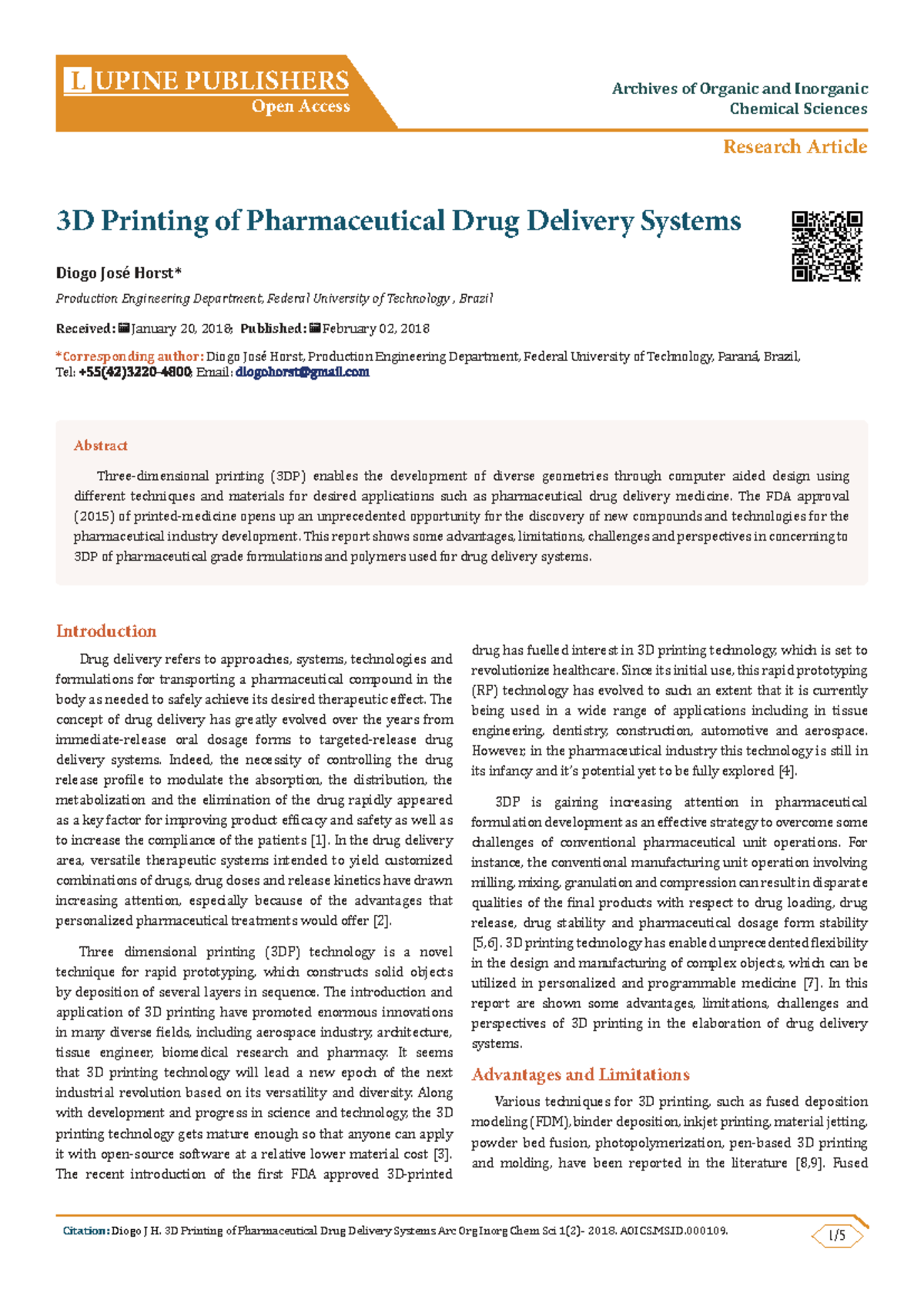 3D Printing in Pharmaceutical Drug Delivery Systems: Insights ...