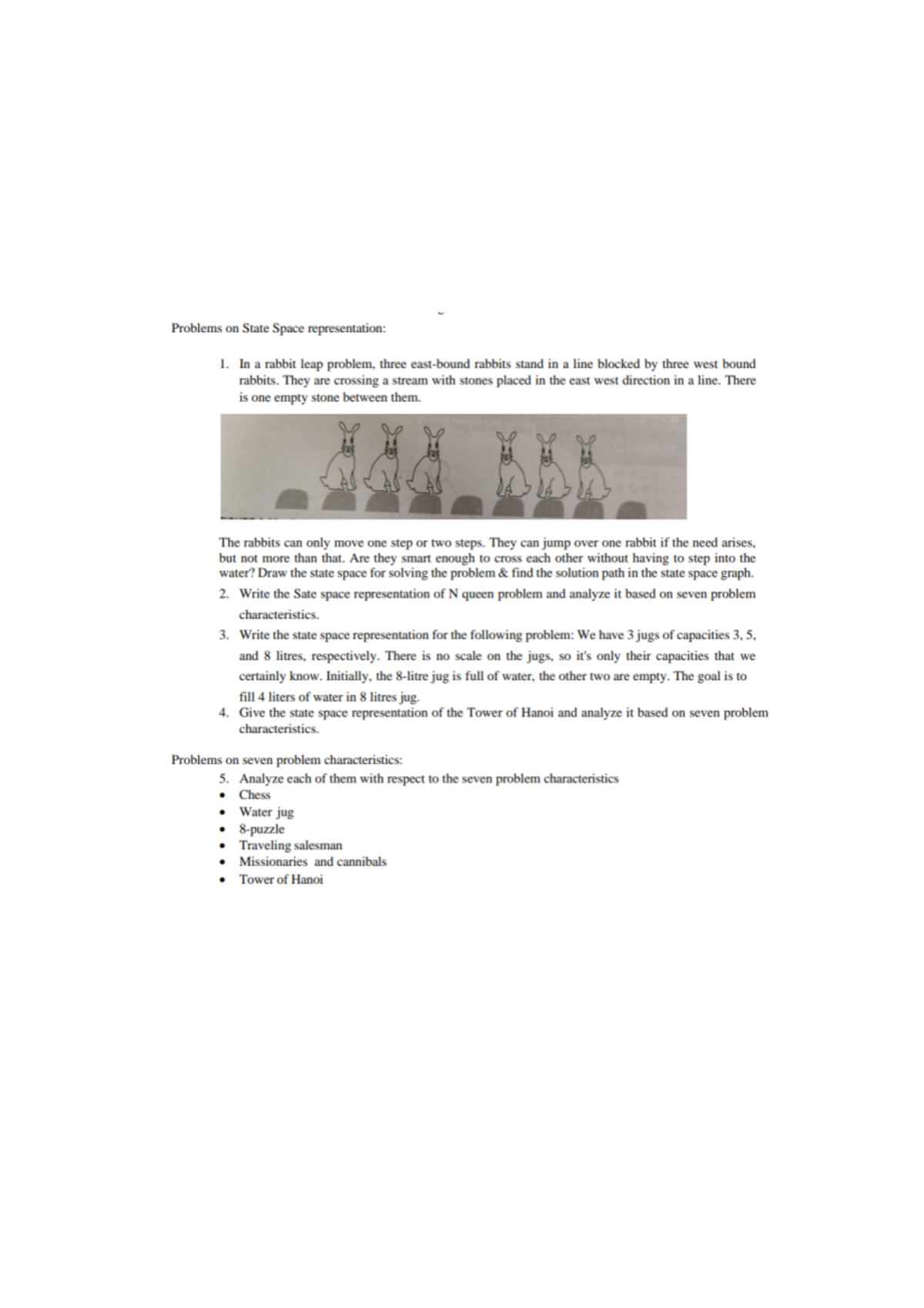 AI State Space Representation Problems: Analysis & Solutions - Studocu