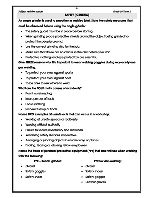 Mechano N4 Workshop Layout: Principles and Design Considerations Notes ...