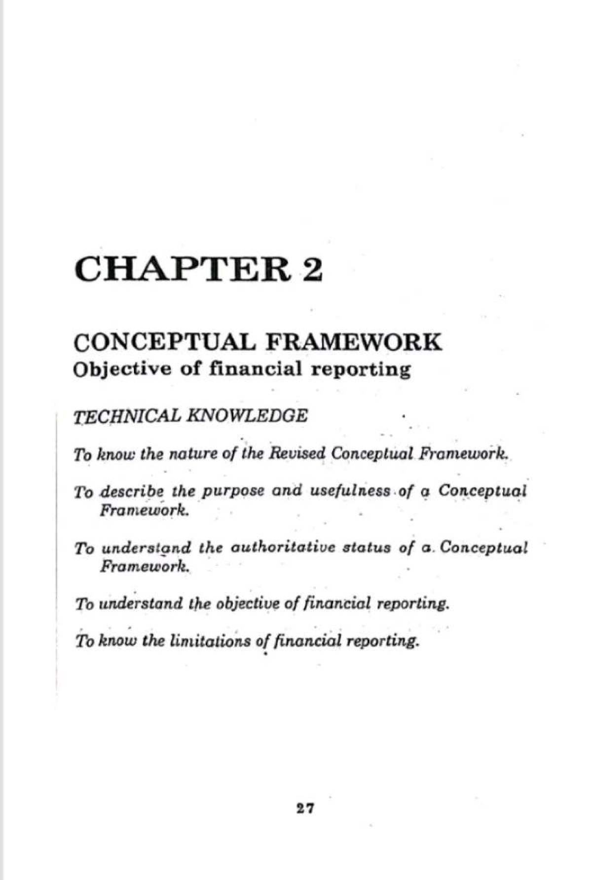 Chapter 2: Conceptual Framework for Financial Reporting (Vallix IA ...