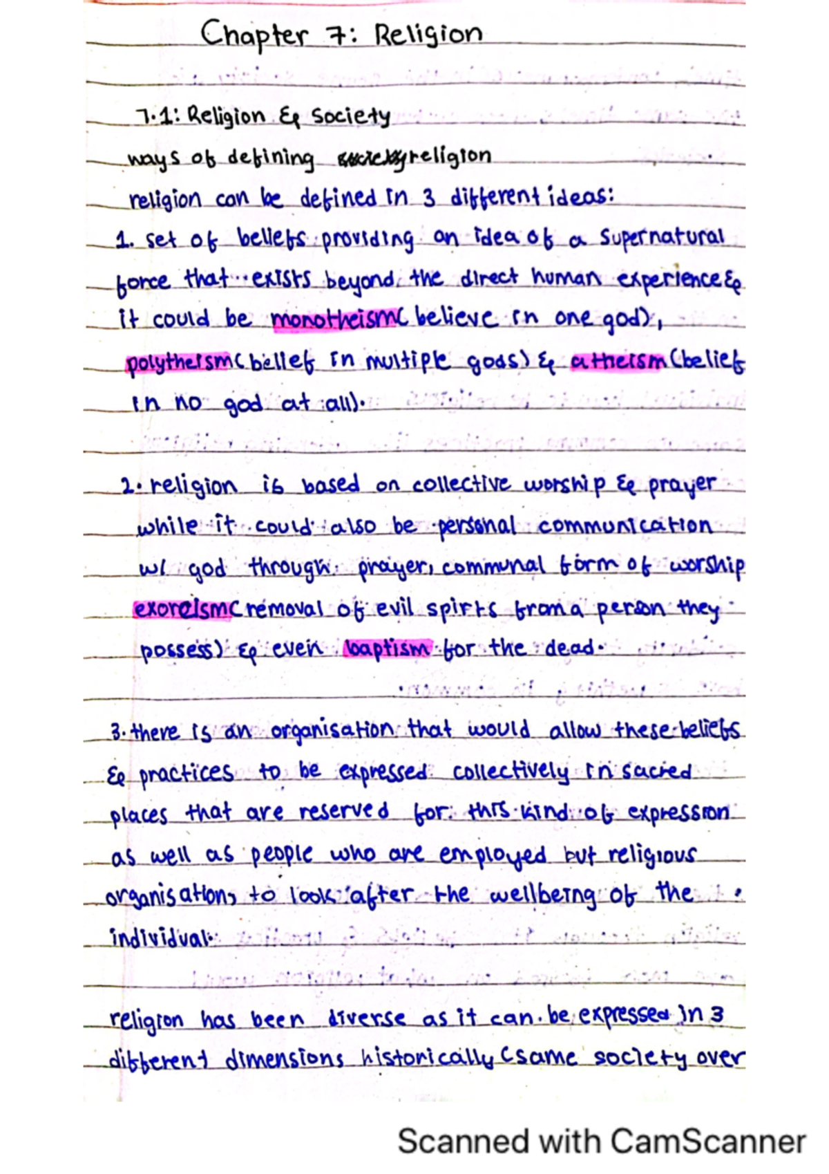 Chapter 7: Religion - Exploring Definitions and Functions of Faith ...