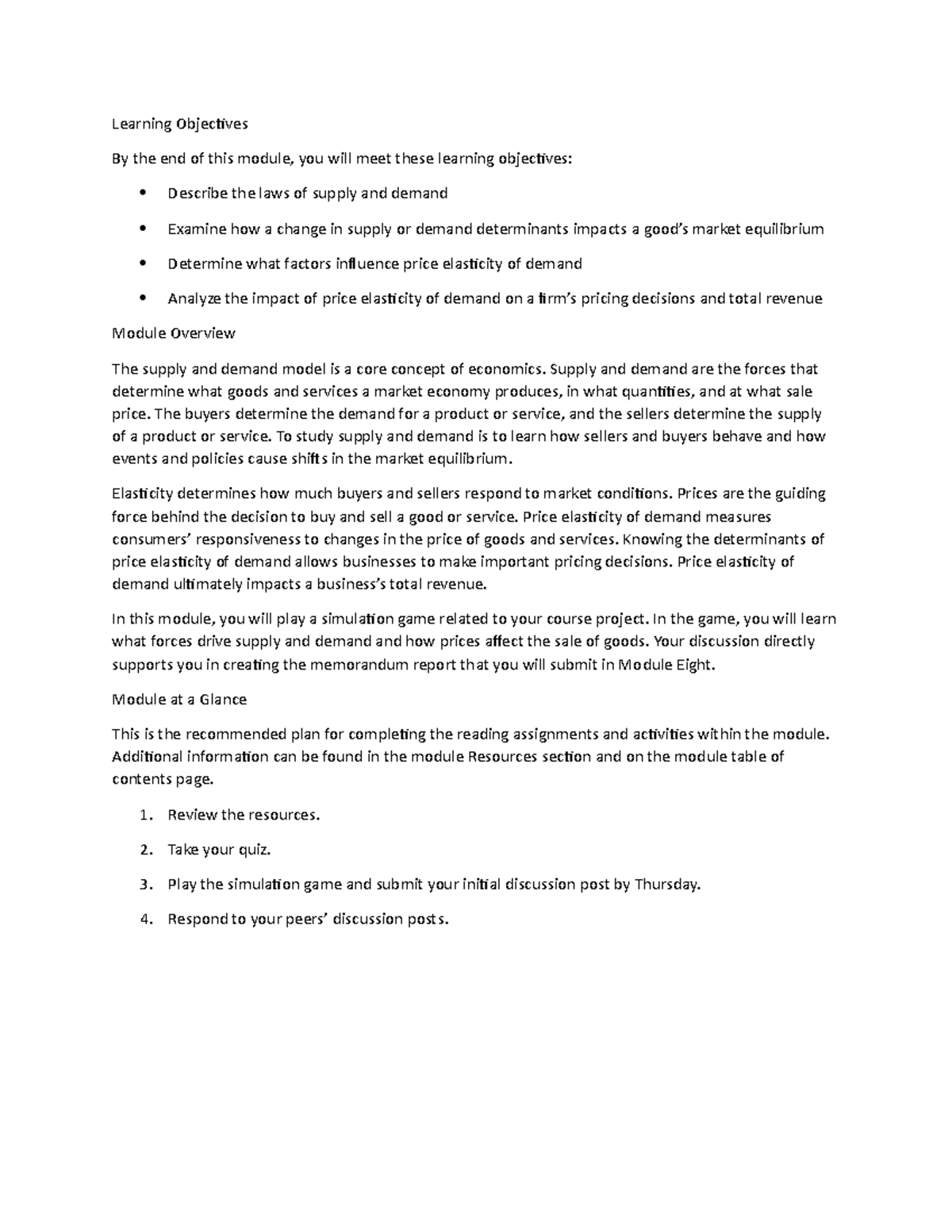 Module 3 - Learning Objectives By the end of this module, you will meet these learning ...