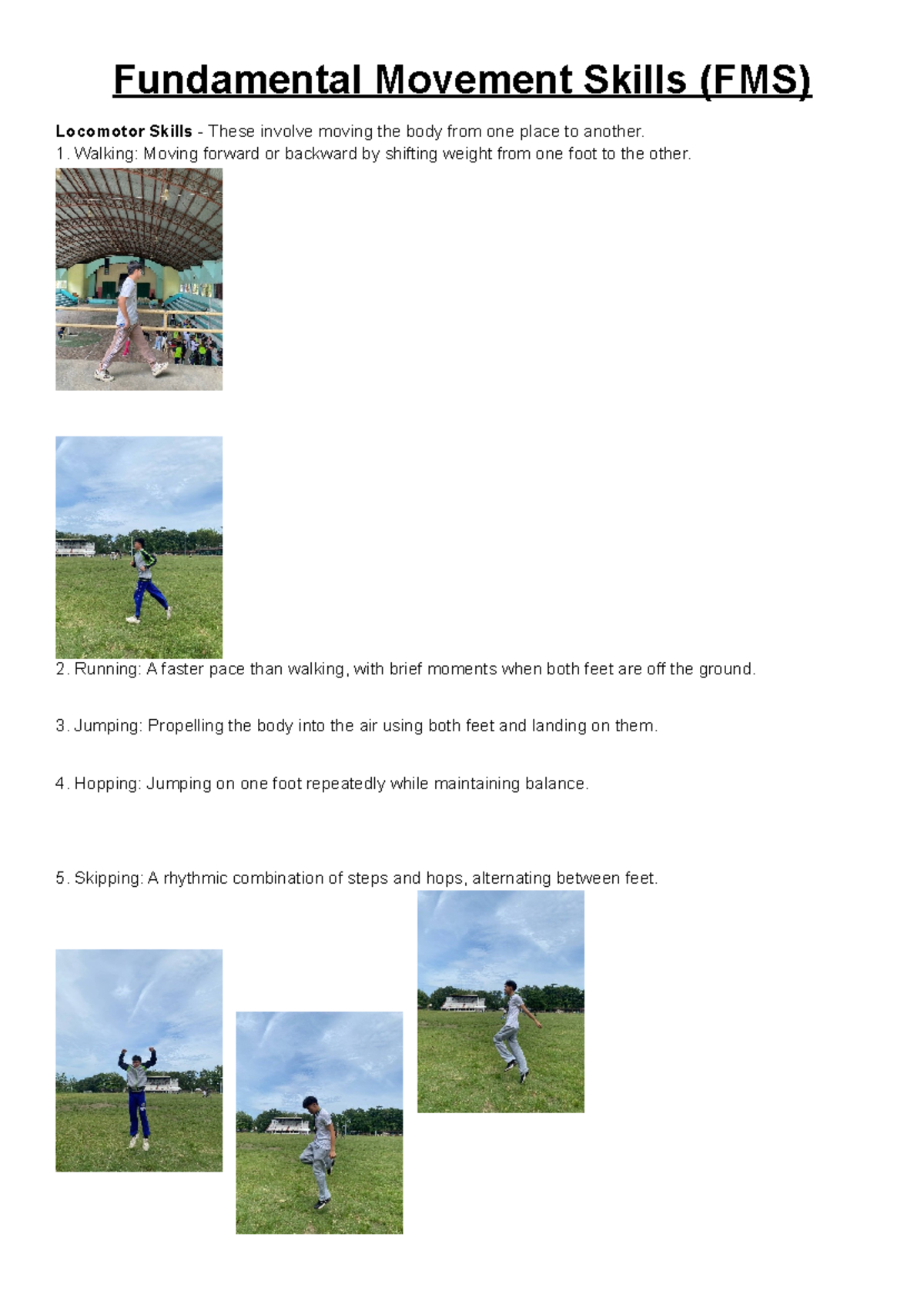 Fundamental Movement Skills (FMS): An Overview of Key Techniques - Studocu