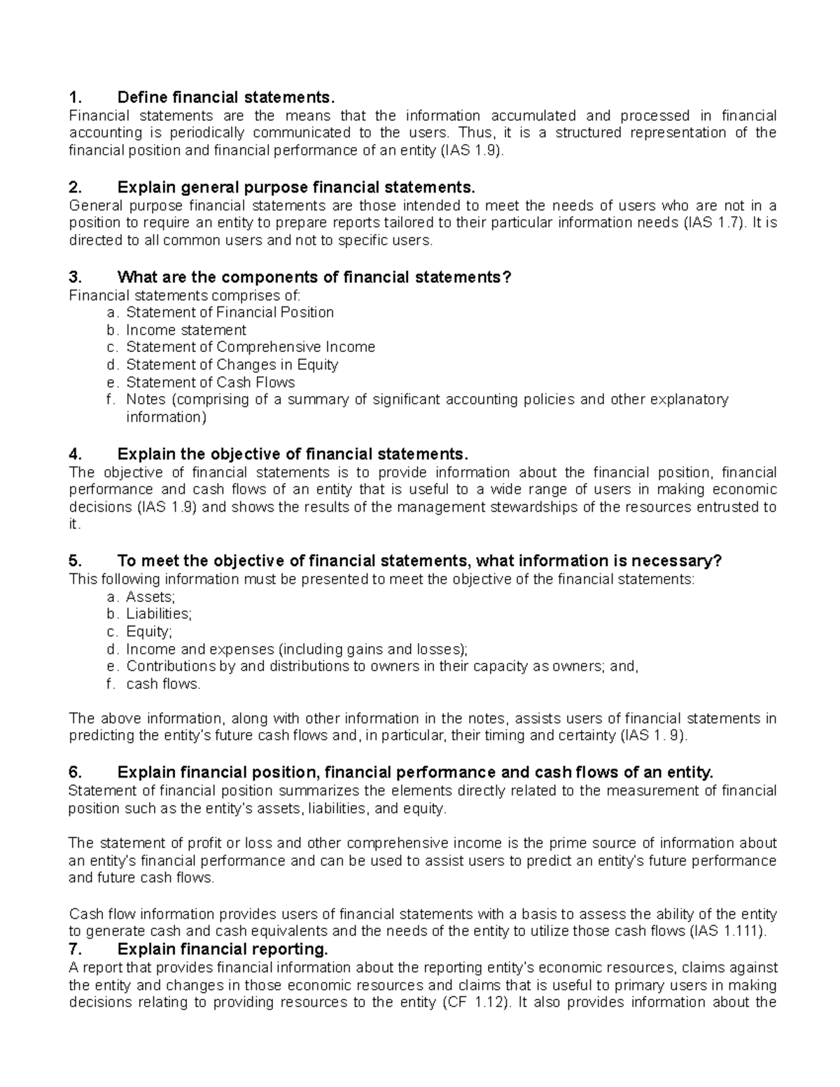 Module 4 Activity 1 - Lecture notes assignment - 1. Define financial ...